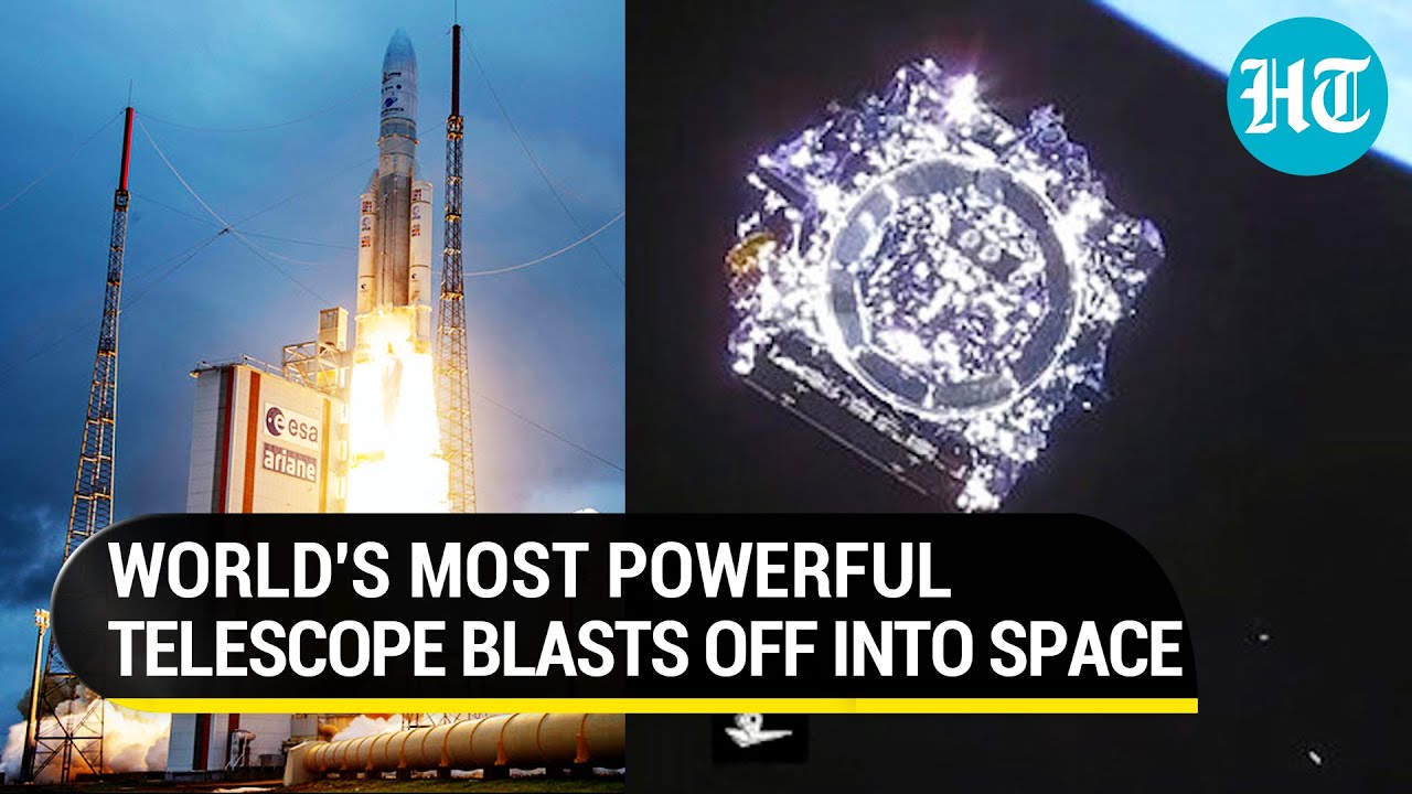 NASA's James Webb Space Telescope lifts off on historic mission - YouTube