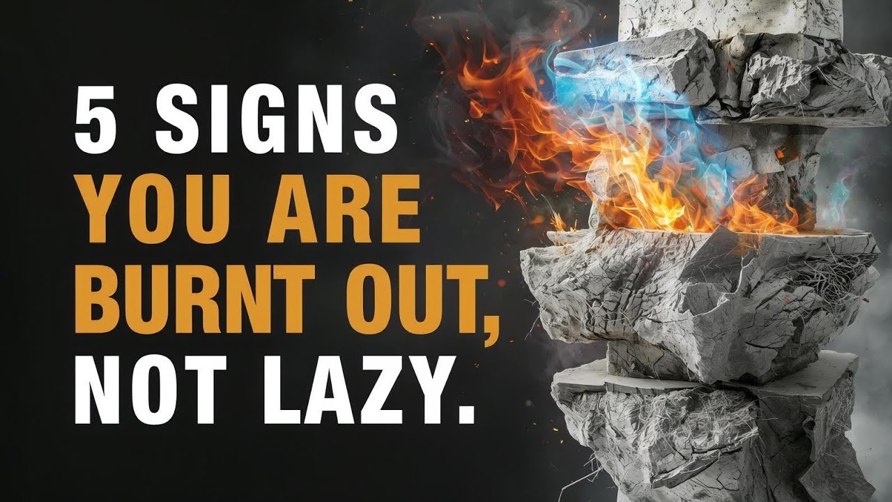 5 Signs You’re Burnt Out (Not Lazy) | Psychology of Burnout Explained ...