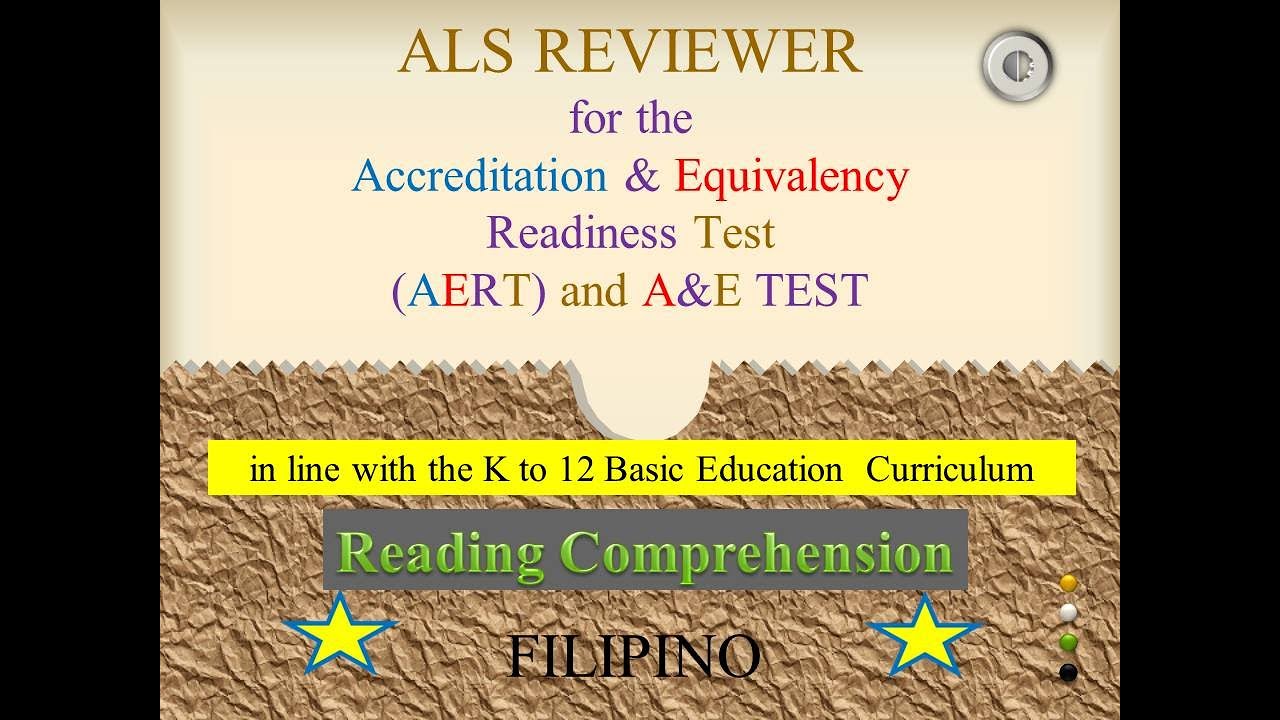 Video 57- ALS REVIEWER SECONDARY for AERT and A&E - FILIPINO | Online ...