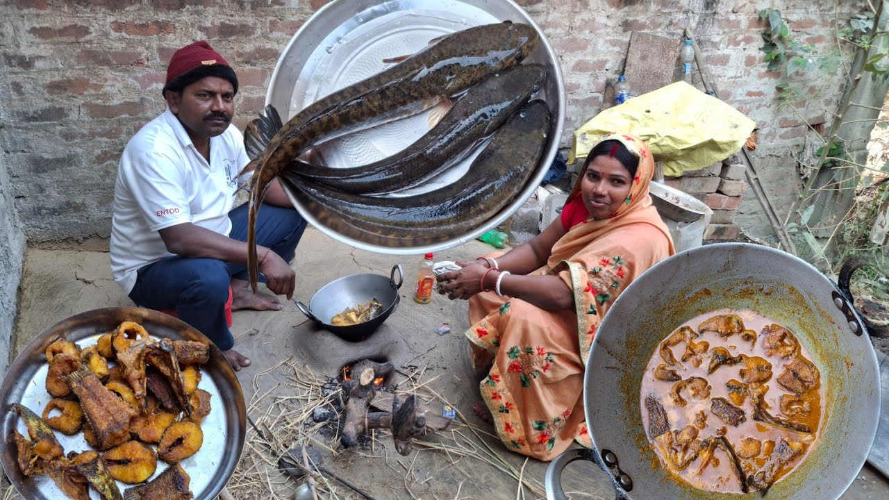 दोस्तों आज घर पर बनाएं जंगली मछली| Wild Fish Cooking in Village # ...