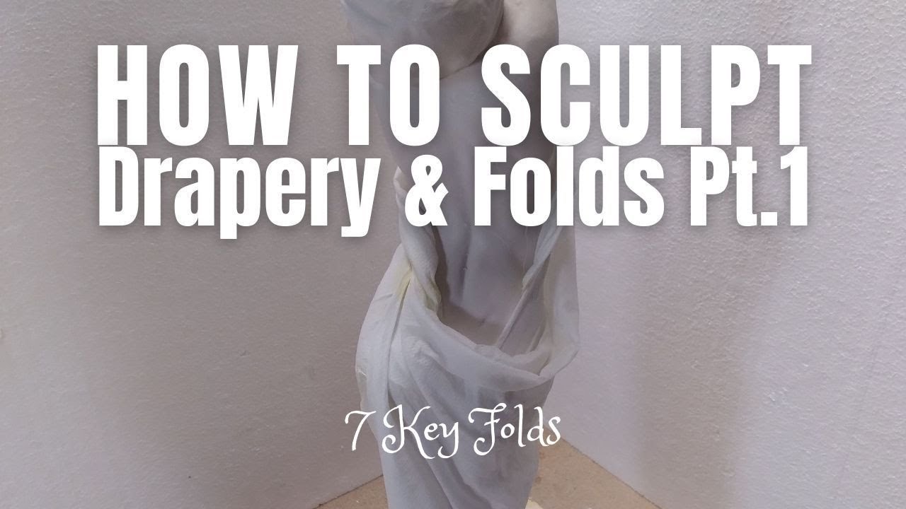 HOW TO SCULPT DRAPERY & FOLDS pt 1 tutorial basics fabric layers ...