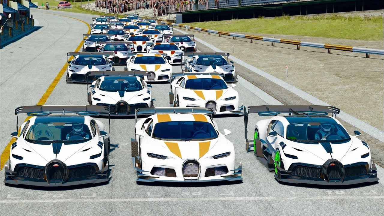 Bugatti Divo GTR Concept vs Bugatti Chiron GTR Concept - Drag Race 20 ...