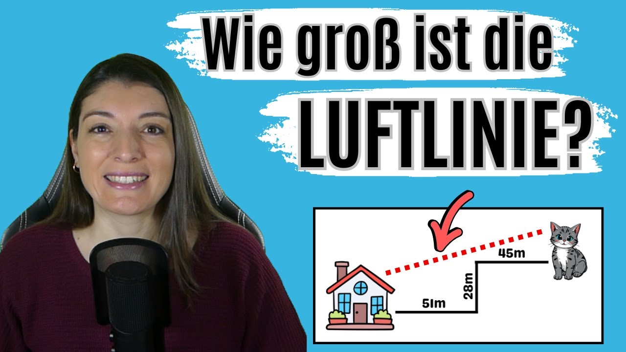 🧩 MATHERÄTSEL mit Satz des PYTHAGORAS (Kürzeste Entfernung (Luftlinie ...