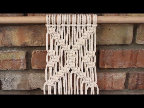 DIY Macrame Tutorial: Easy Geometric Design - YouTube