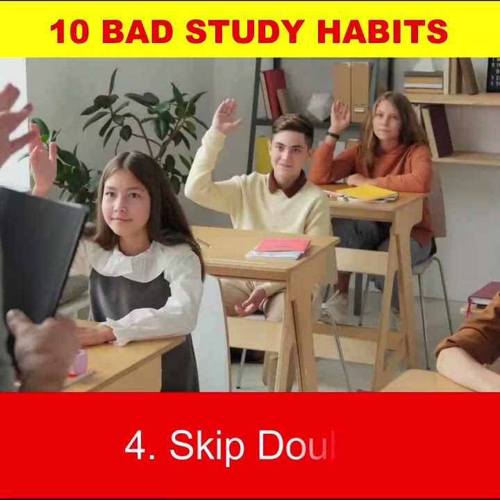 10 BAD STUDY HABITS #viral #youtbeshorts #shorts #studytips - YouTube