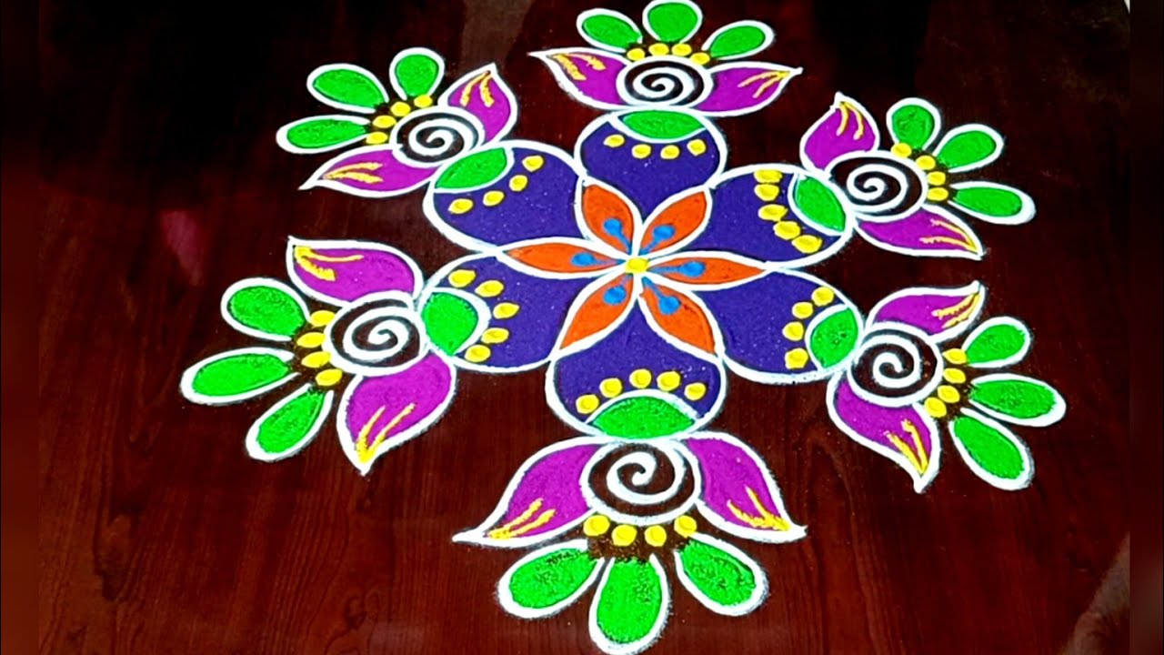 beautiful and creative sankranti rangolis 🌺 festival rangoli #kolam ...