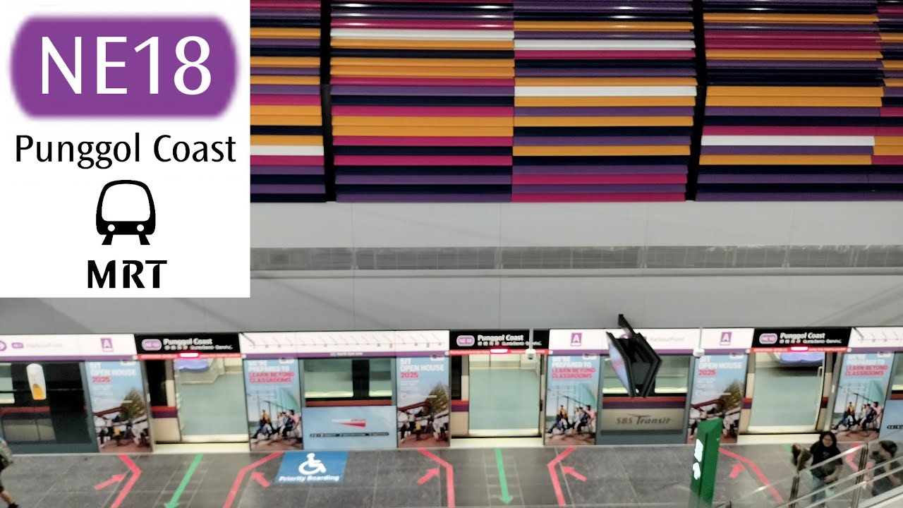 C751A ride from NE17 Punggol to NE18 Punggol Coast + Punggol Coast walk ...