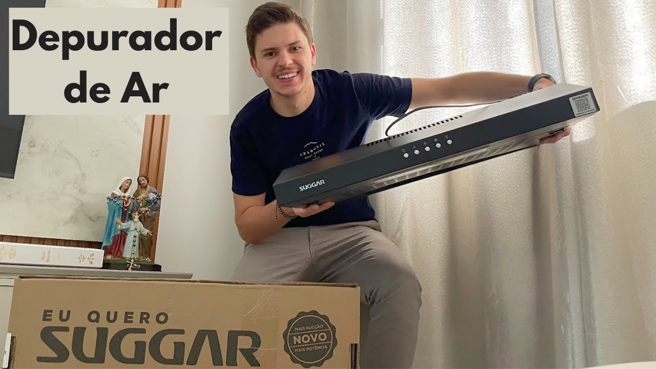 Depurador de Ar Suggar Slim 60cm — Unboxing Completo e Primeiras ...