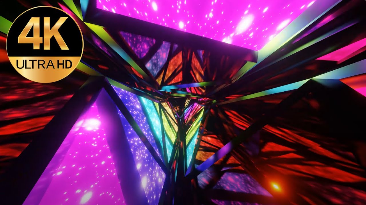 13 hours TV 4k Metallic Multi Triangle Relaxing VJ loop Meditation ...