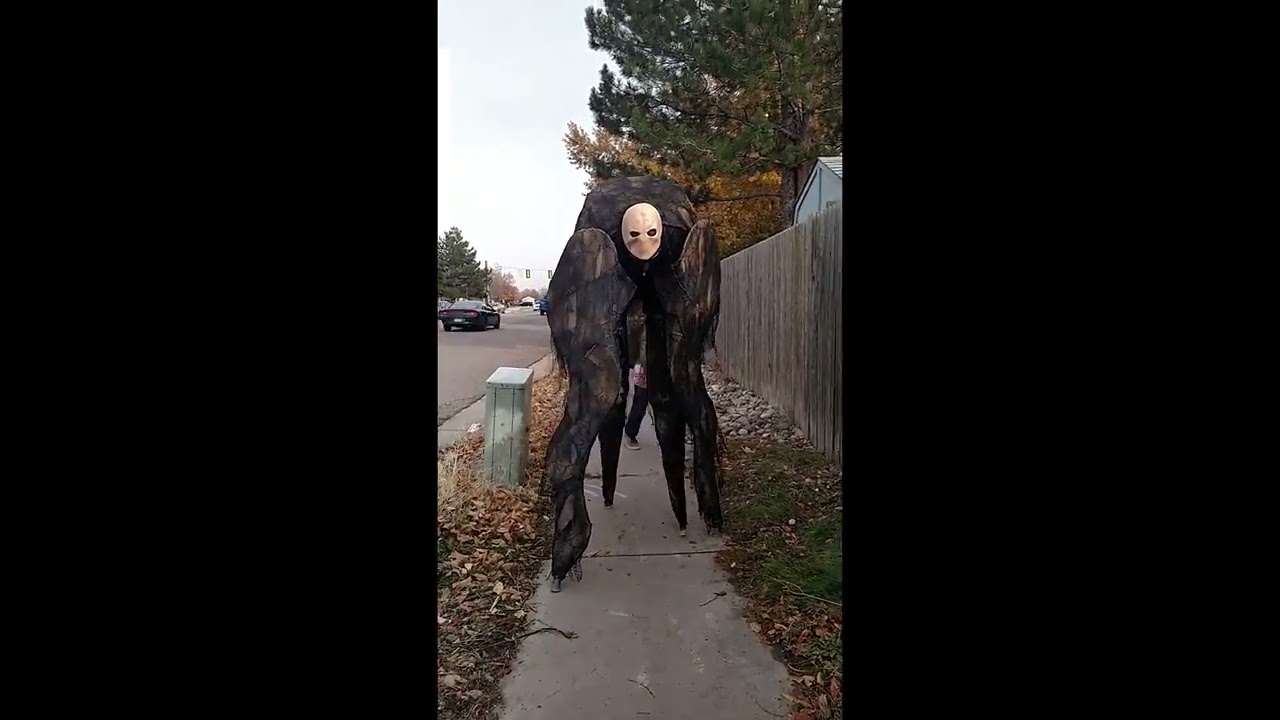 Stilt Walker Spirit Walker costume Halloween 2017 - YouTube