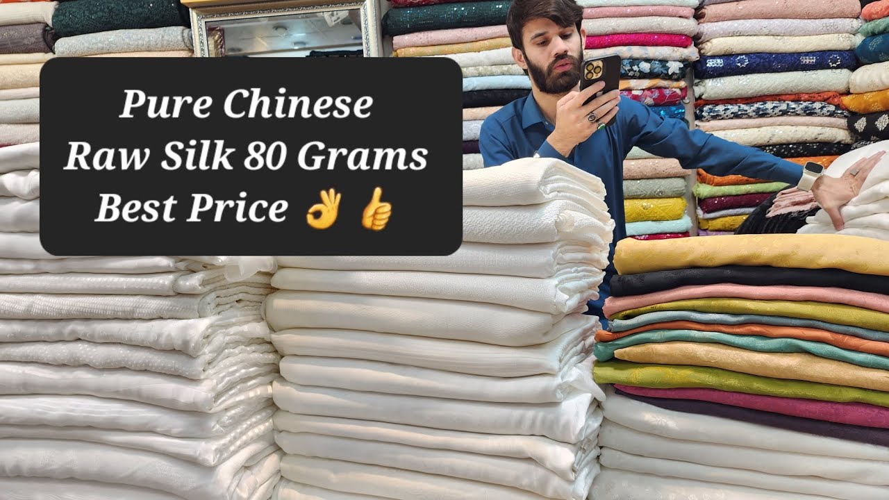 Pure Chinese Raw Silk 80 Grams China Patti Emboss Silk Pure Shamooz ...