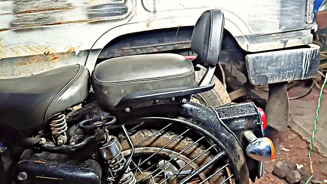 Meteor Back Rest for Classic 350 - YouTube