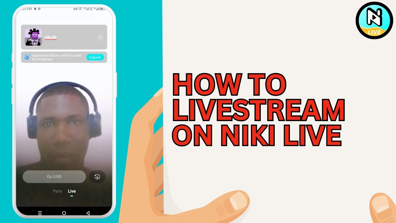 How to Go Live On Niki Live - YouTube