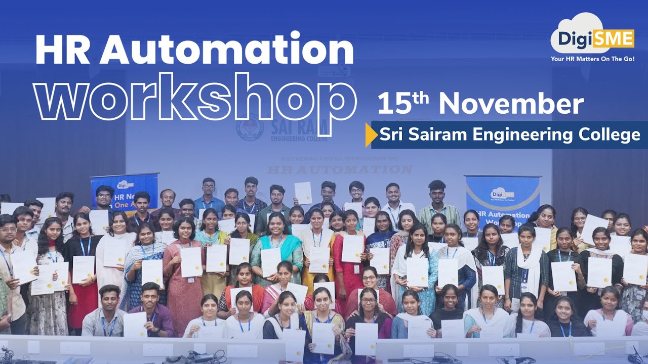 Future-Ready HR Skills | DigiSME HR Workshop at Sri Sairam Engineering College - YouTube