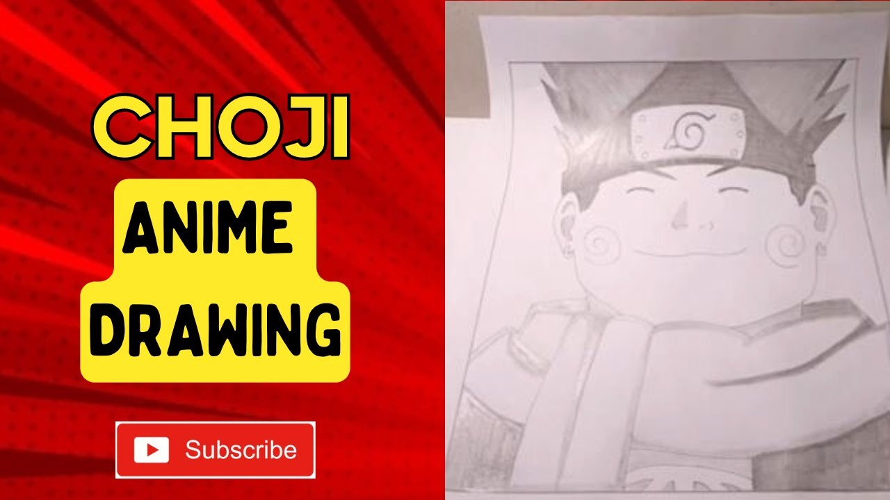 How to Draw Choji #AnimeDrawing #naruto #gridmethod - YouTube