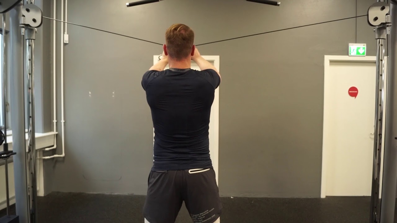 Rear delt flyes cable - YouTube