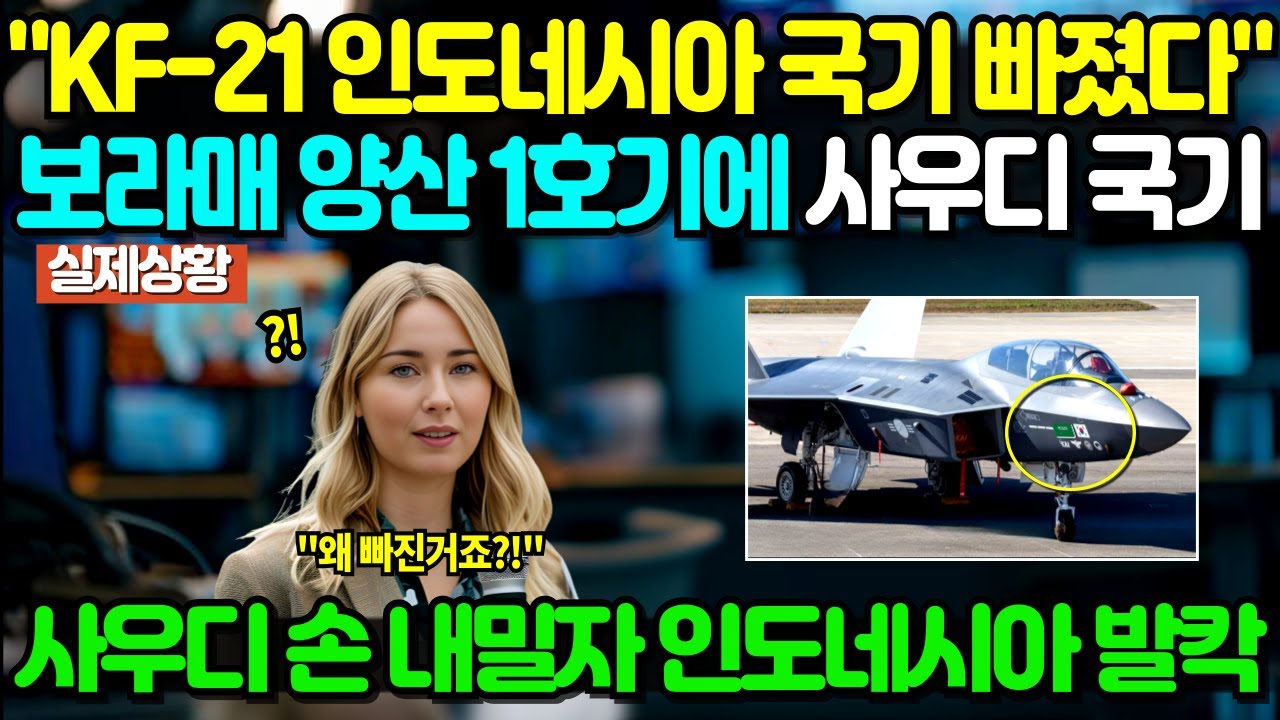 "KF-21 인도네시아 국기 빠졌다" 보라매 양산 1호기 사우디 손 내밀자 인니 발칵 - YouTube