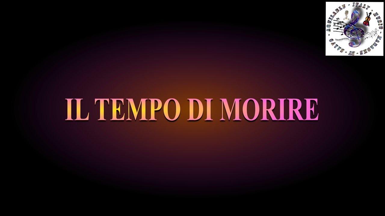 Karaoke - VASCO ROSSI - IL TEMPO DI MORIRE -4 semitoni ...