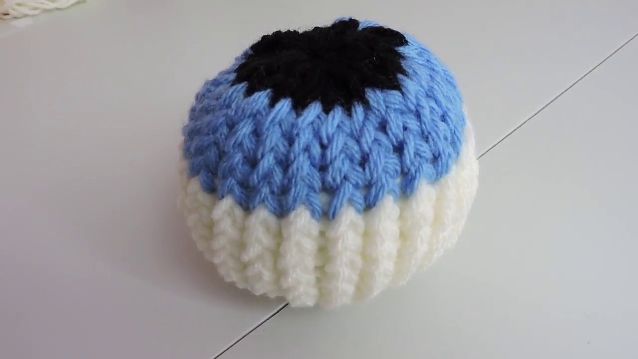 How to Loom Knit an Eyeball - YouTube