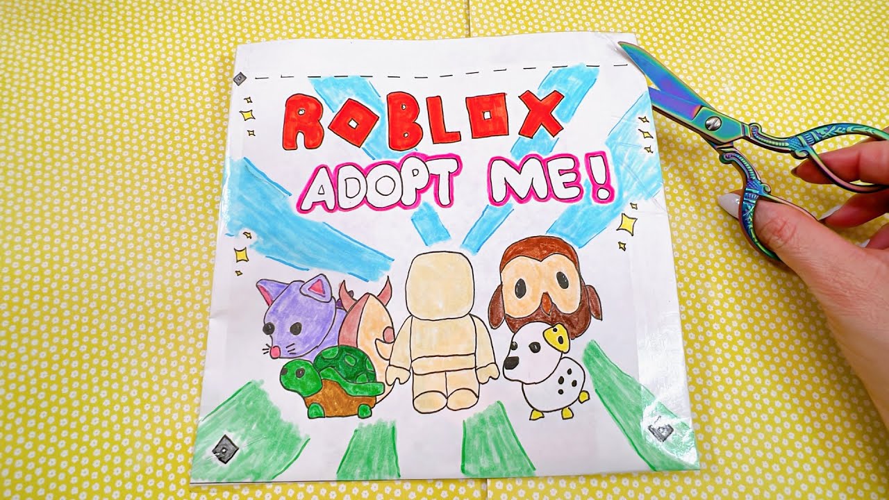 [ PAPER DIY ] ROBLOX ADOPT ME BLING BAG | How to Lunar New Year Gift ...