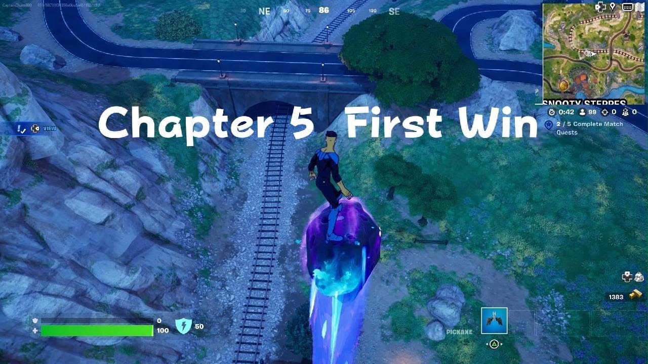 Fortnite Chapter 5 First Win - YouTube