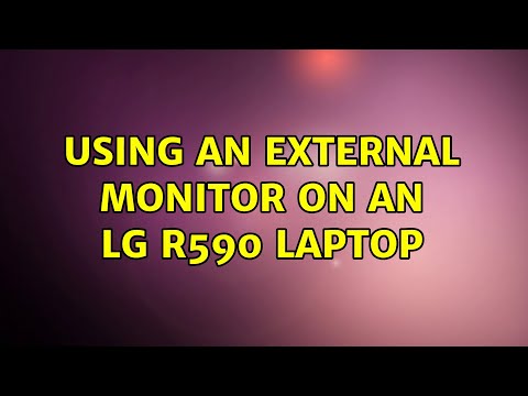 Ubuntu: Using an external monitor on an LG R590 laptop