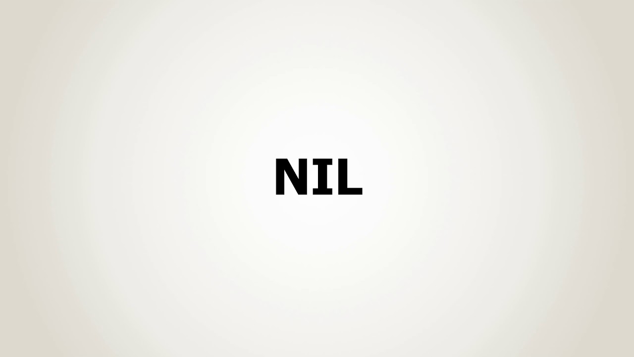 How to Pronounce Nil - YouTube