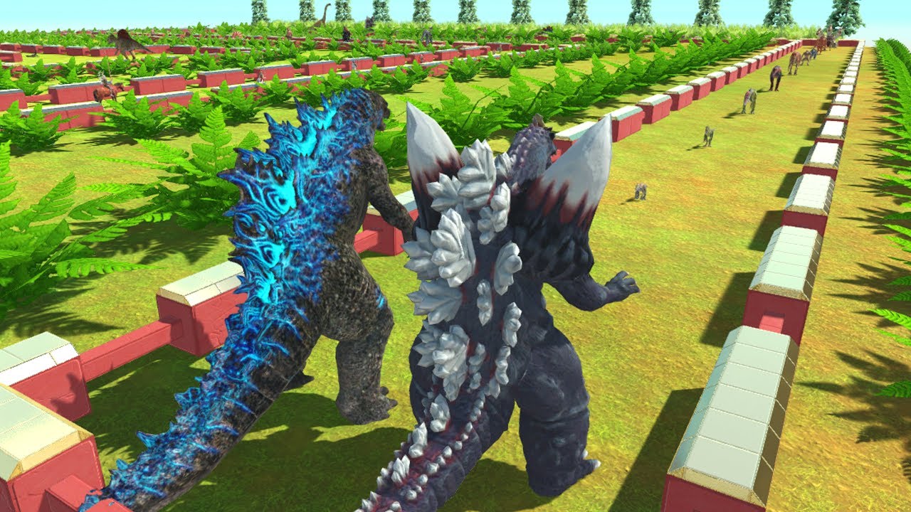 Godzilla 2014 vs Super Godzilla Death Run | Animal Battle Revolt ...
