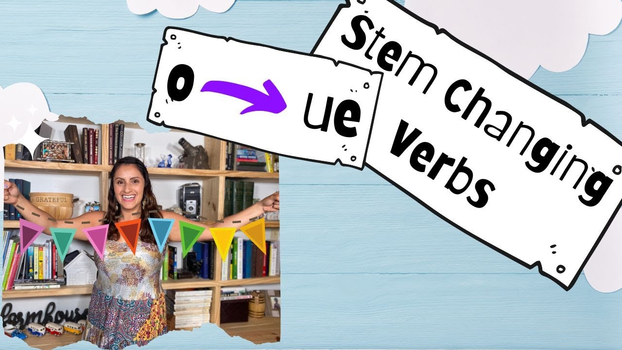 Stem changing verbs in Spanish (o--ue) . - FREE PDF Handout!!! - - YouTube