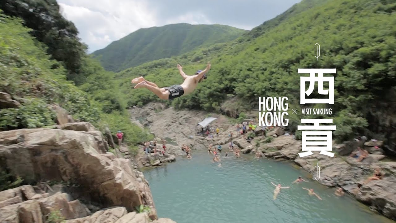 Cliff Jumping in Hong Kong's Natural Rock Pools - YouTube