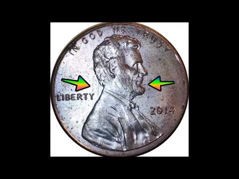 2014 Lincoln Shield Cent Clashed Die Obverse with Reverse Feeder Finger ...