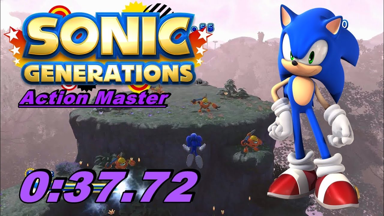 Sonic Generations - Planet Wisp - Action Master - Speedrun - 0:37:72 ...