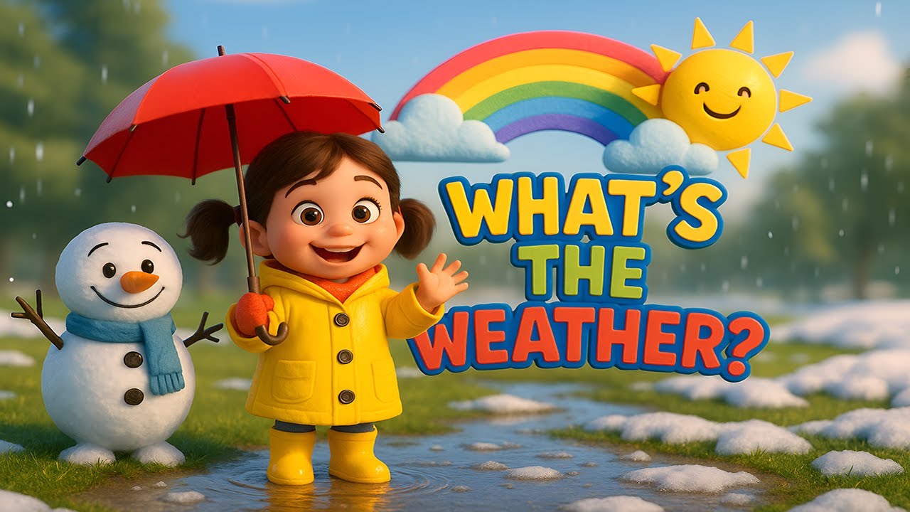 What’s the Weather? | Seasons Song for Kids | Sunny, Rainy, Snowy ...