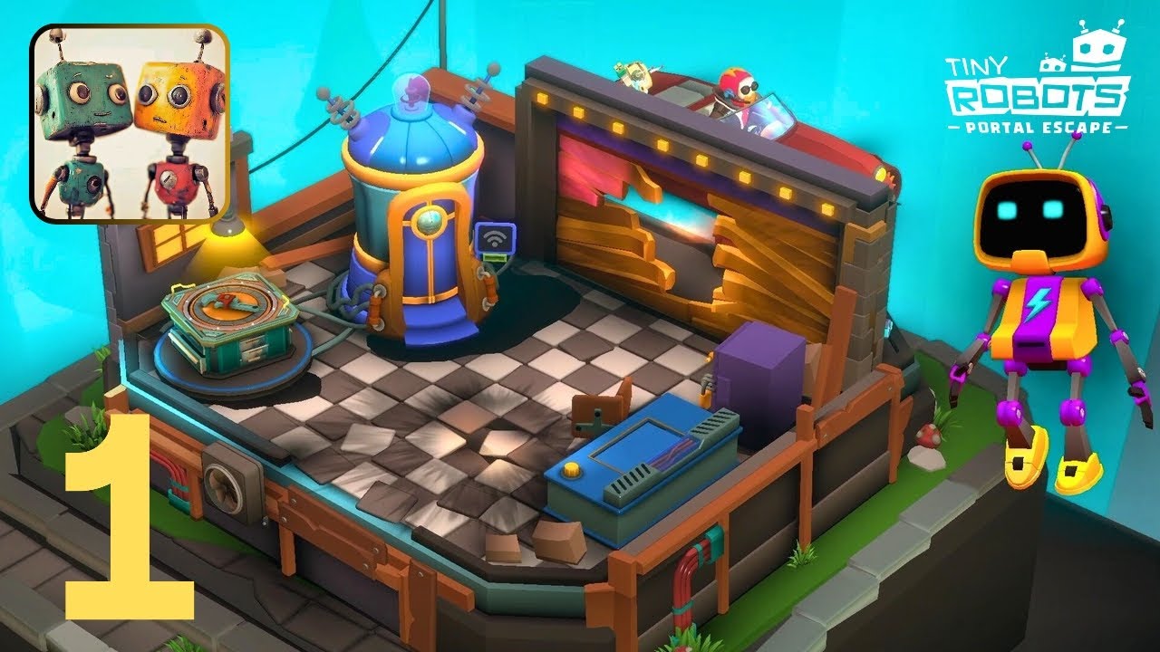 Tiny Robots: Portal Escape Official Launch Gameplay Walkthrough ...