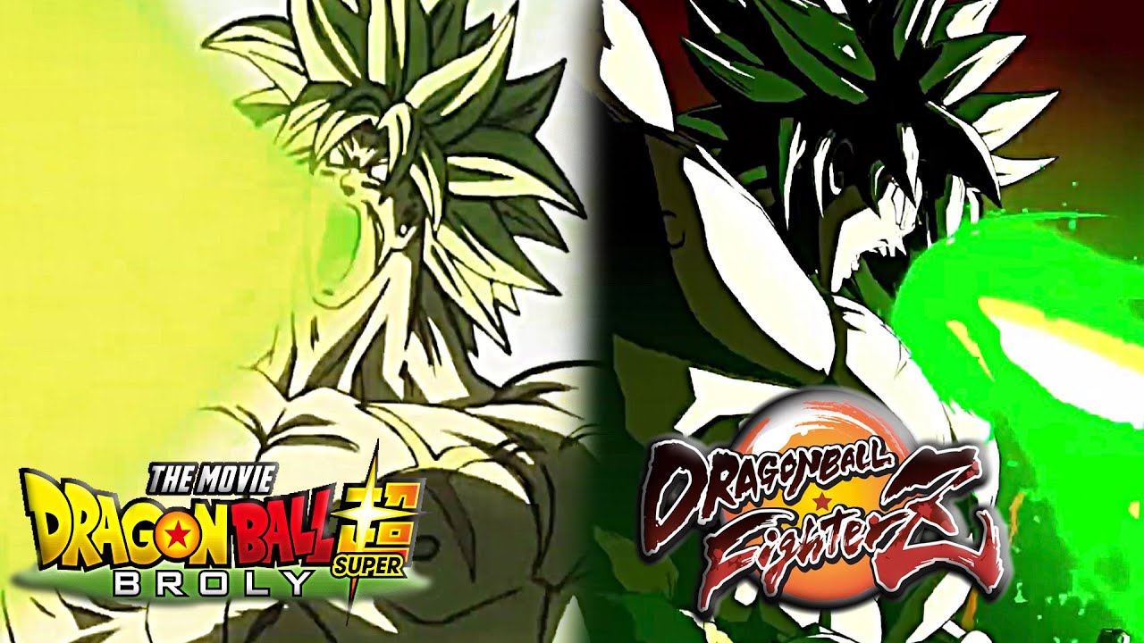 All Broly (DBS) Anime Movie References in Dragon Ball FighterZ - YouTube