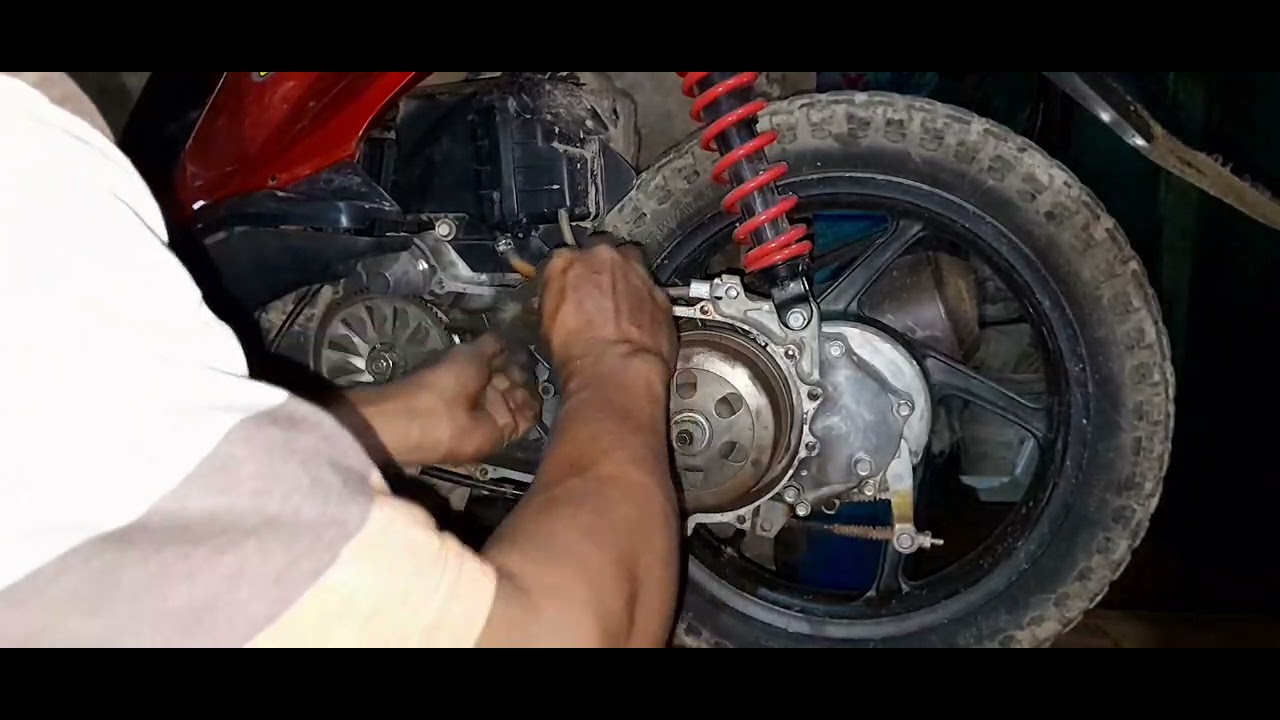 Service ringan cvt secara manual - YouTube