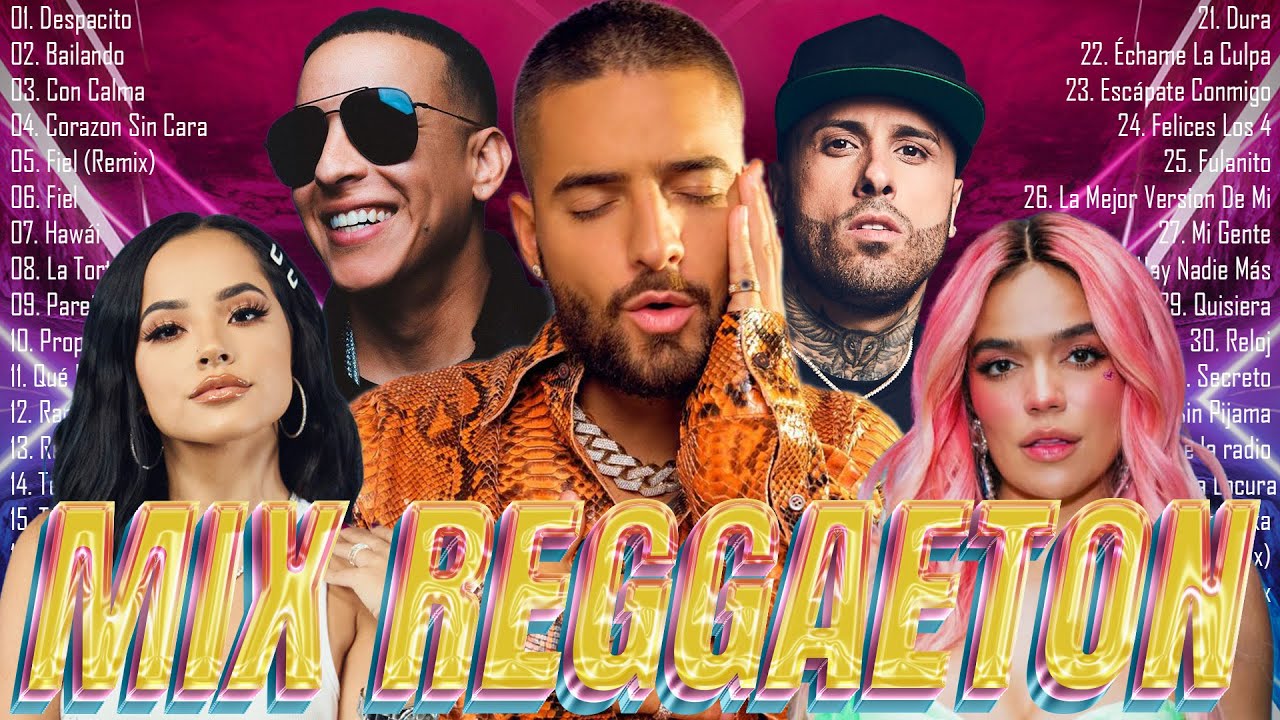 MUSIC POP LATINO 2024 🌴 Mix REGGAETON 2024 - J Balvin, Becky G, Bad ...