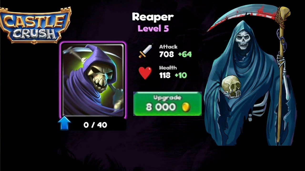 OMG🔥Upgrade Reaper level 5 Castle Crush! - YouTube