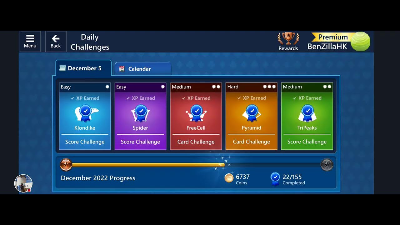 Microsoft Solitaire Collection | Daily Challenges | 5 December 2022 ...