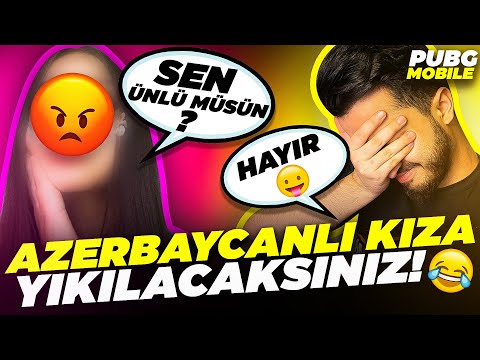 DÜNYANIN EN KOMİK VE TATLI AZERİ KIZI İLE TANIŞTIM 😂 PUBG Mobile