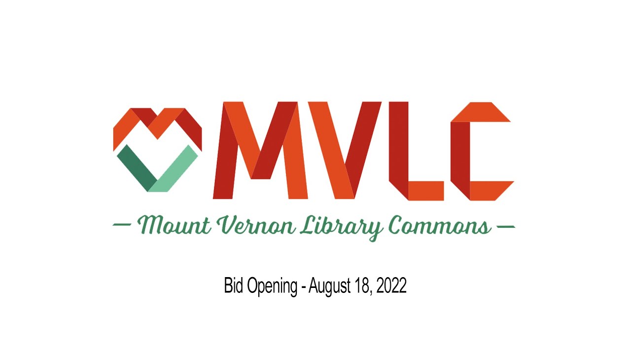 Mount Vernon Library Commons Bid Opening - August 18, 2022 - YouTube