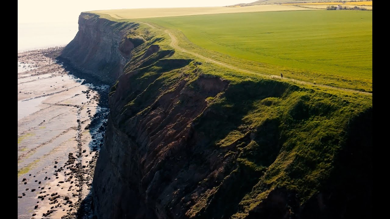 Saltburn Cliffs early morning- June 2021 (Filter-play) - YouTube