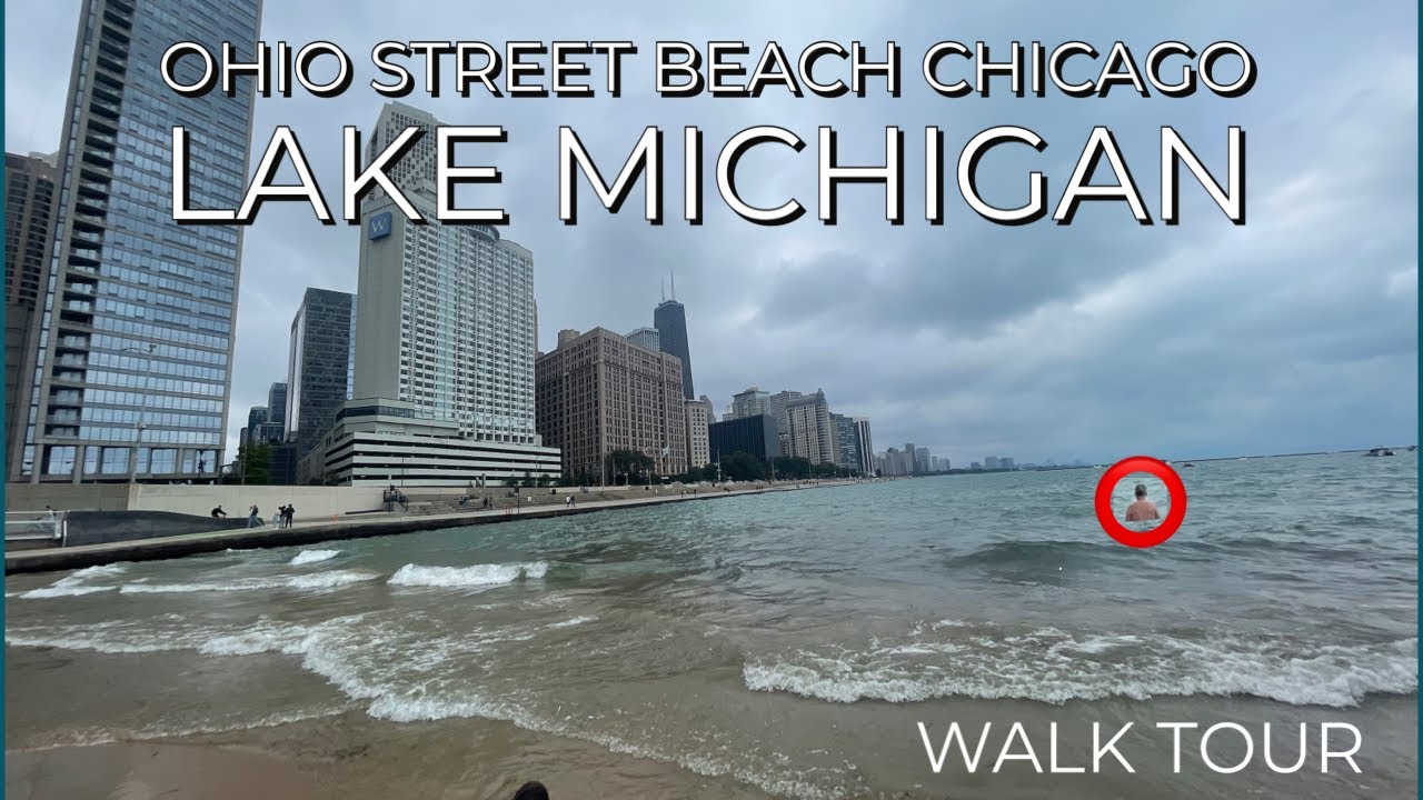 Ohio street beach Chicago,lakefront trail Lake Michigan Chicago ...