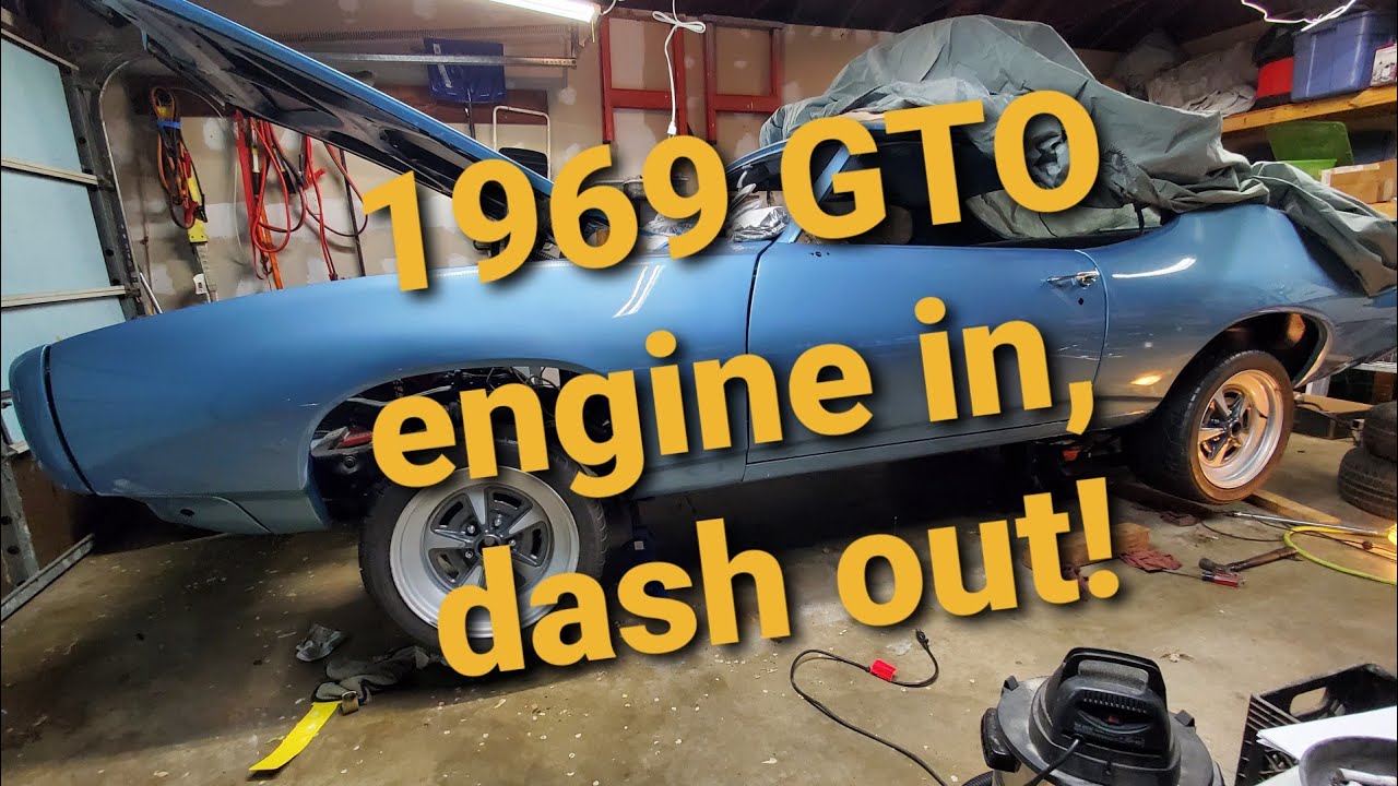 Tony Bosworth Uploaded: 1969 Pontiac GTO Engine install & dash removal ...