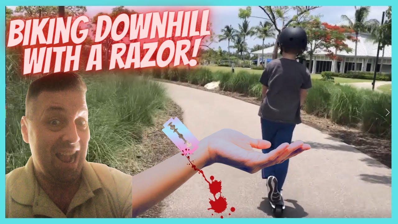 BIKING DOWNHILL WITH A RAZOR! | Silly Sunday ep. 52 - YouTube