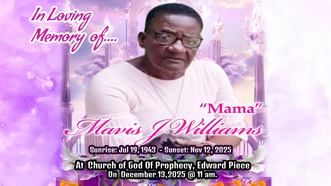 Funeral Service for Marvis Williams - YouTube