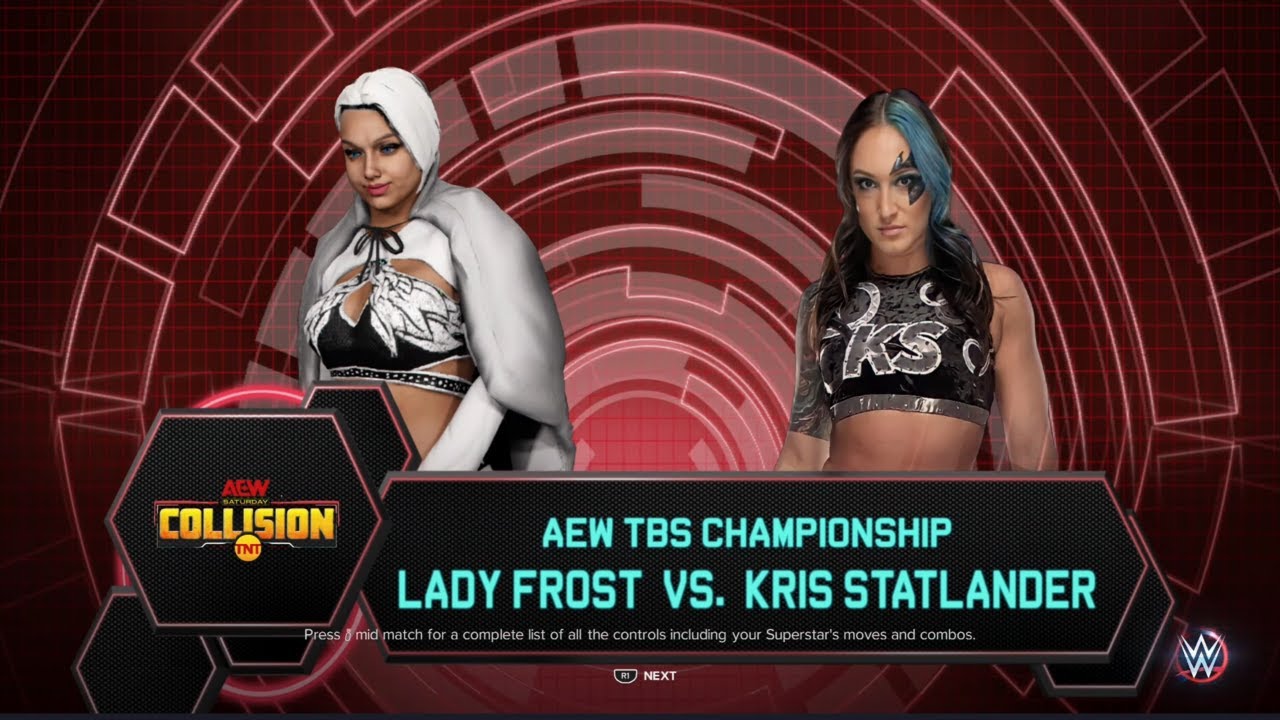 AEW Collision Kris Statlander vs Lady Frost for the AEW TBS ...