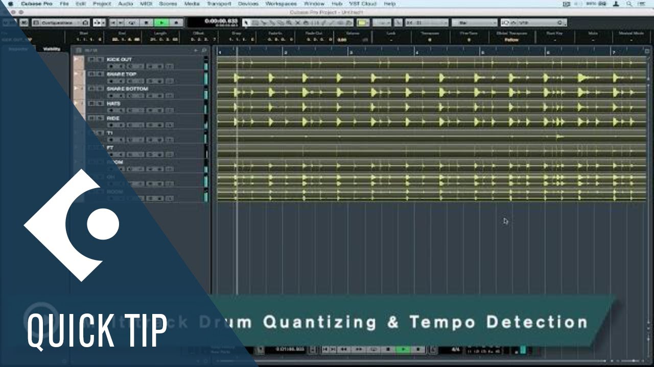 Multi Track Drum Quantize & Tempo Detection | Audio Editing and Warping ...