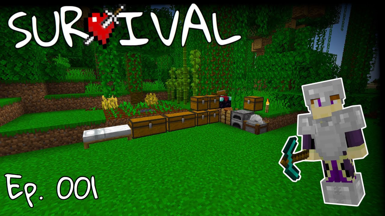 Let's Play Survival Minecraft!: Episode 1 - It's a Start... - YouTube