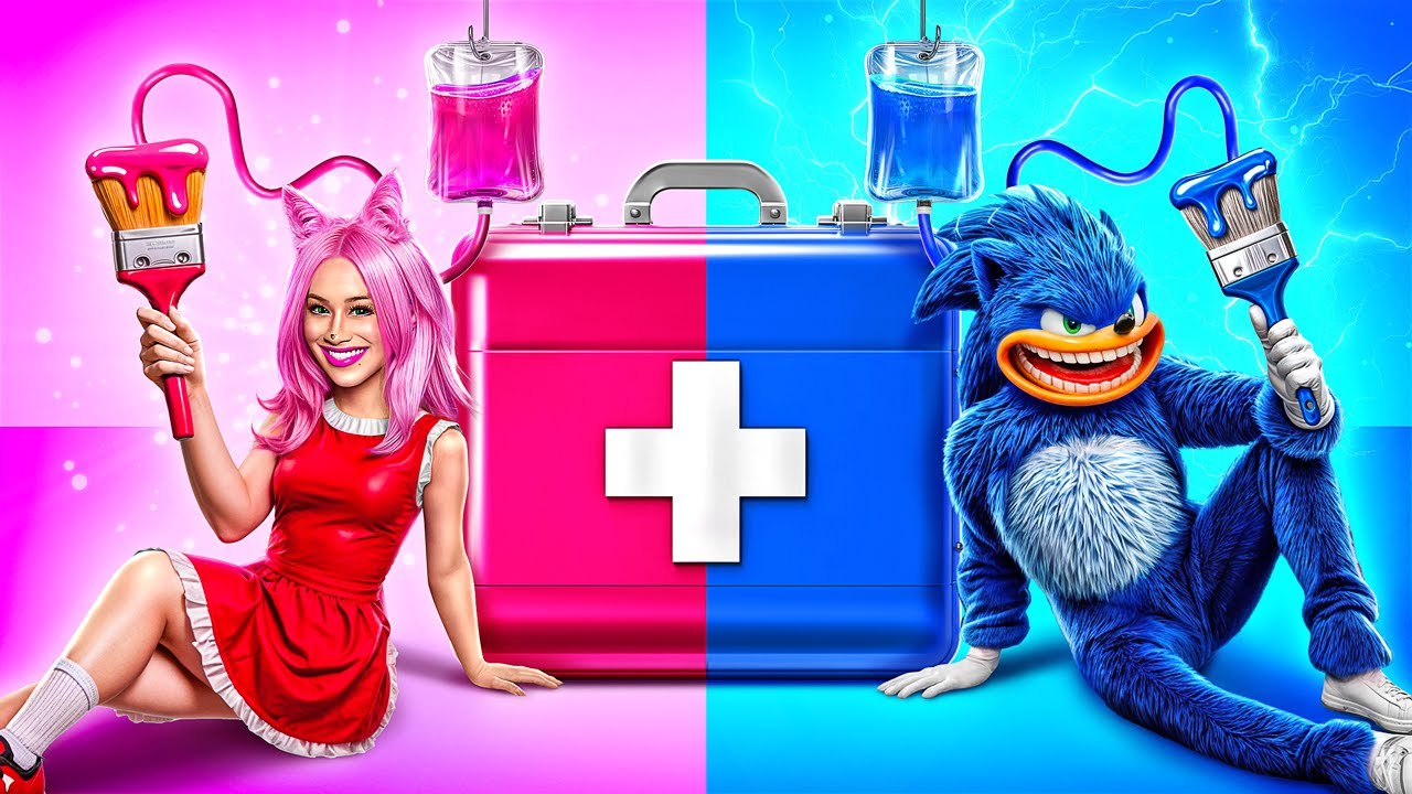 On construit une pièce secrète pour Shin Sonic et Amy Rose ! Rose VS ...